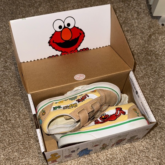 Vans | Shoes | Sesame Street Elmo Kids Sneakers Vans | Poshmark